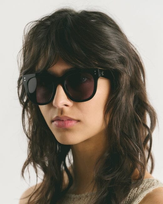 Corlin Eyewear Monza Oversize Frame Sunglasses- Black/Black – Styleartist