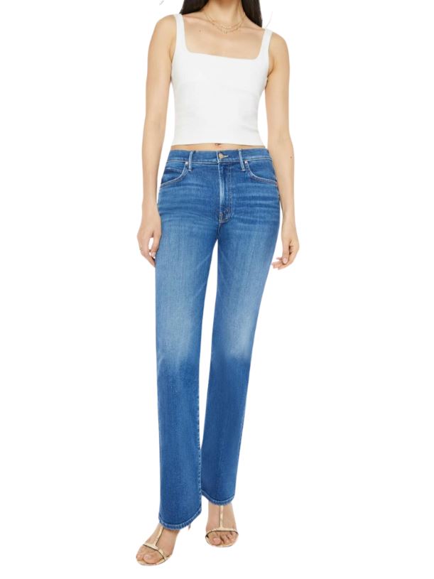 Mother Denim Kick It High Rise Straight Leg Jean - Grasping at Straws ...