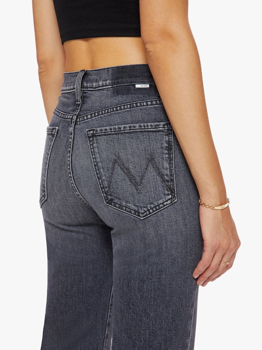 Mother Denim Rambler Zip Flood High-Waisted Straight Leg Jeans - Outta ...